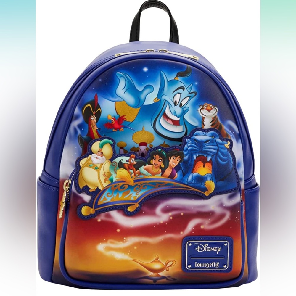 New Loungefly Disney Aladdin Mini Backpack - Gem